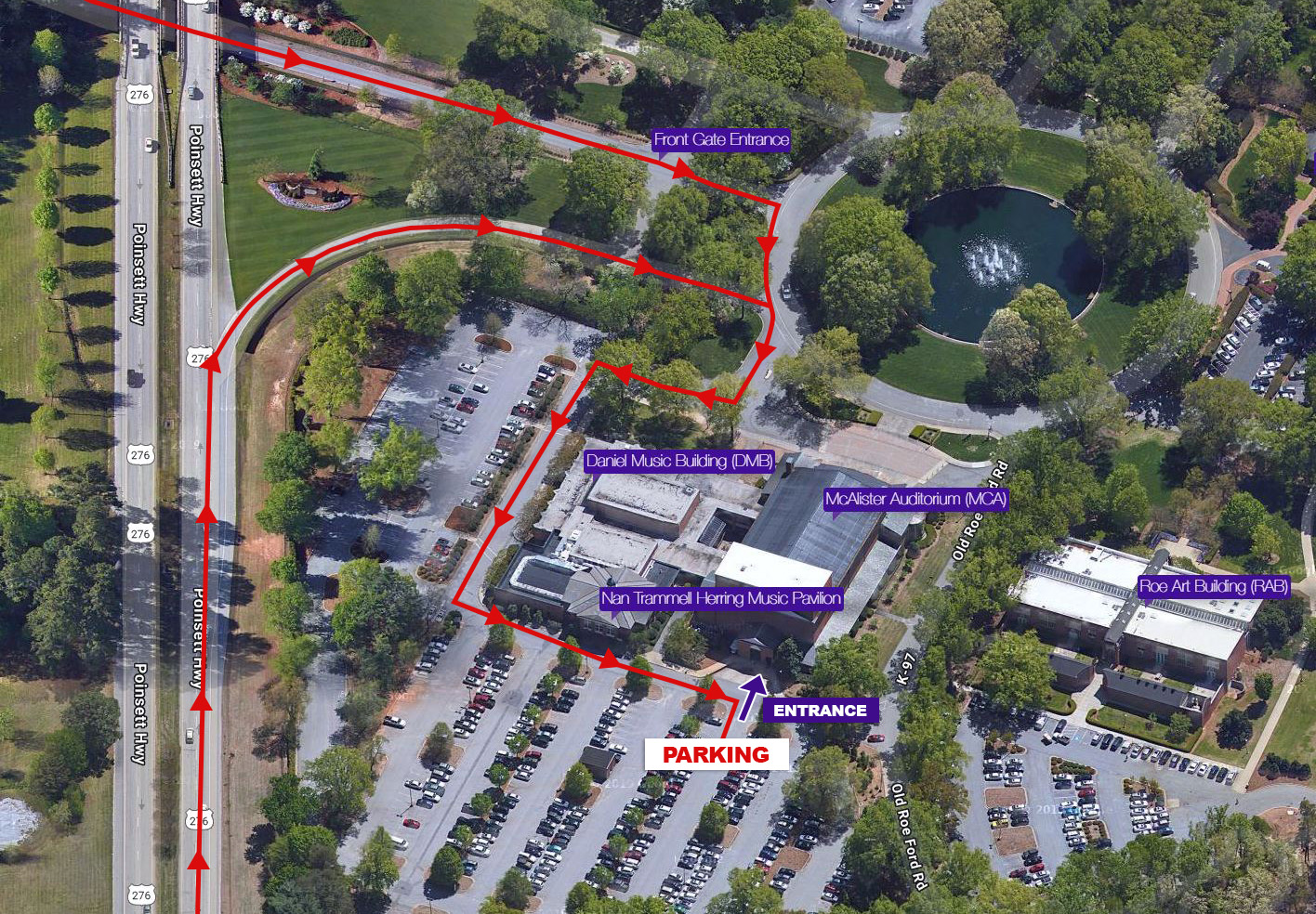 new furman map | Productions Unlimited, Inc.